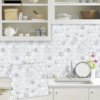 Hexagonal 3D Carrara - Venta de pisos de Porcelanato, Vinílicos y más
